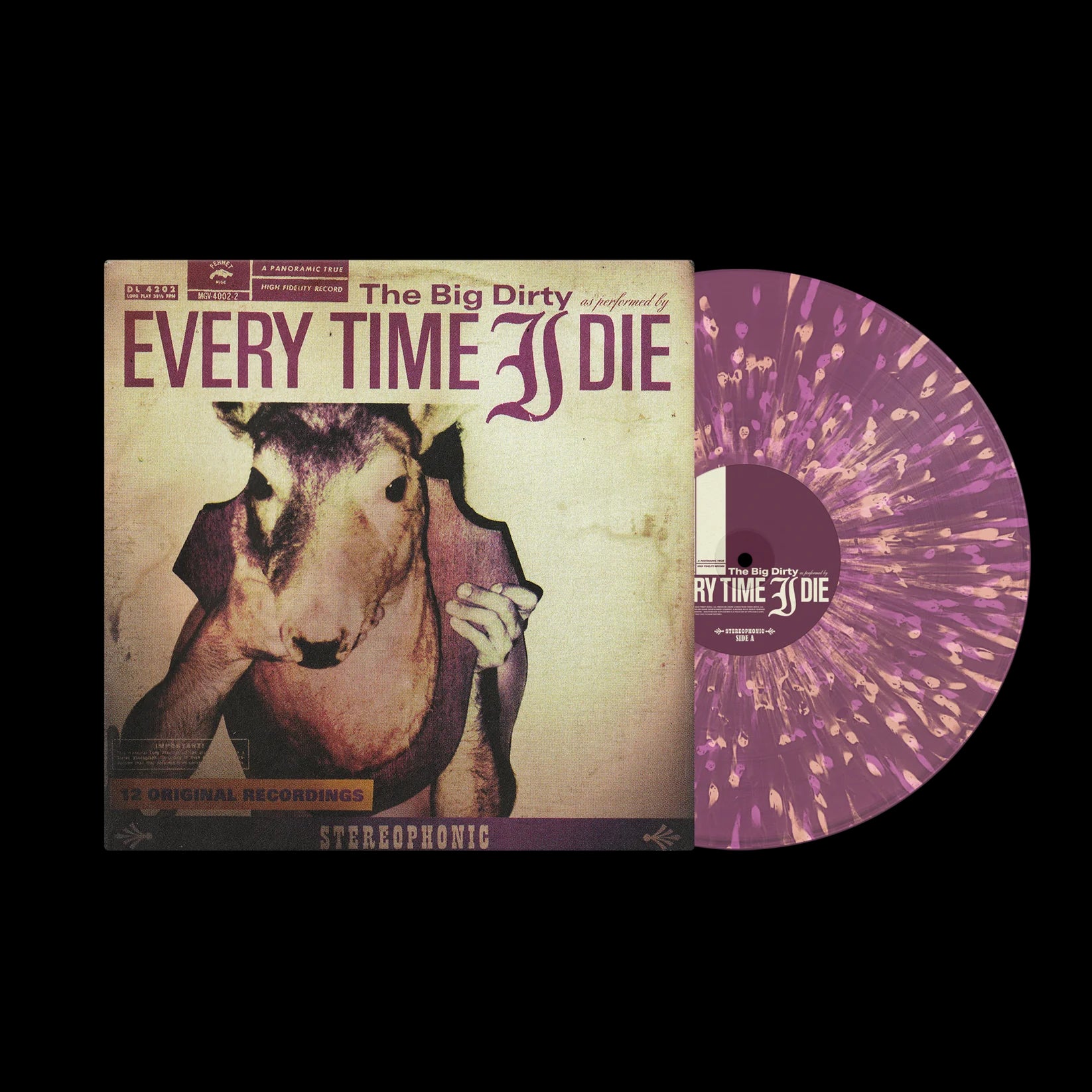 EVERY TIME I DIE 'THE BIG DIRTY' LP (Orchid w/Bone & Violet Splatter V