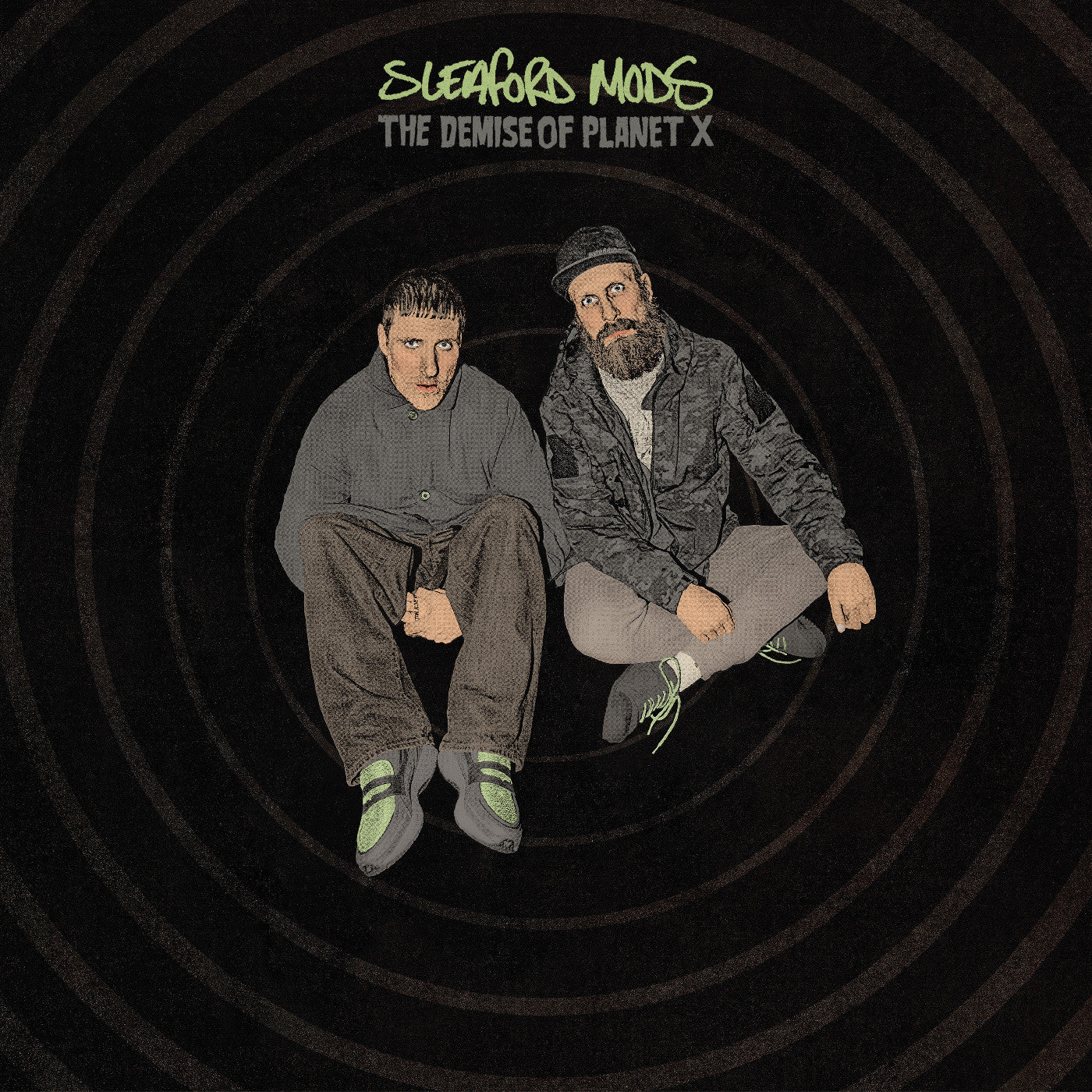 SLEAFORD MODS 'THE DEMISE OF PLANET X' LP (Neon Green Black Marble Vin