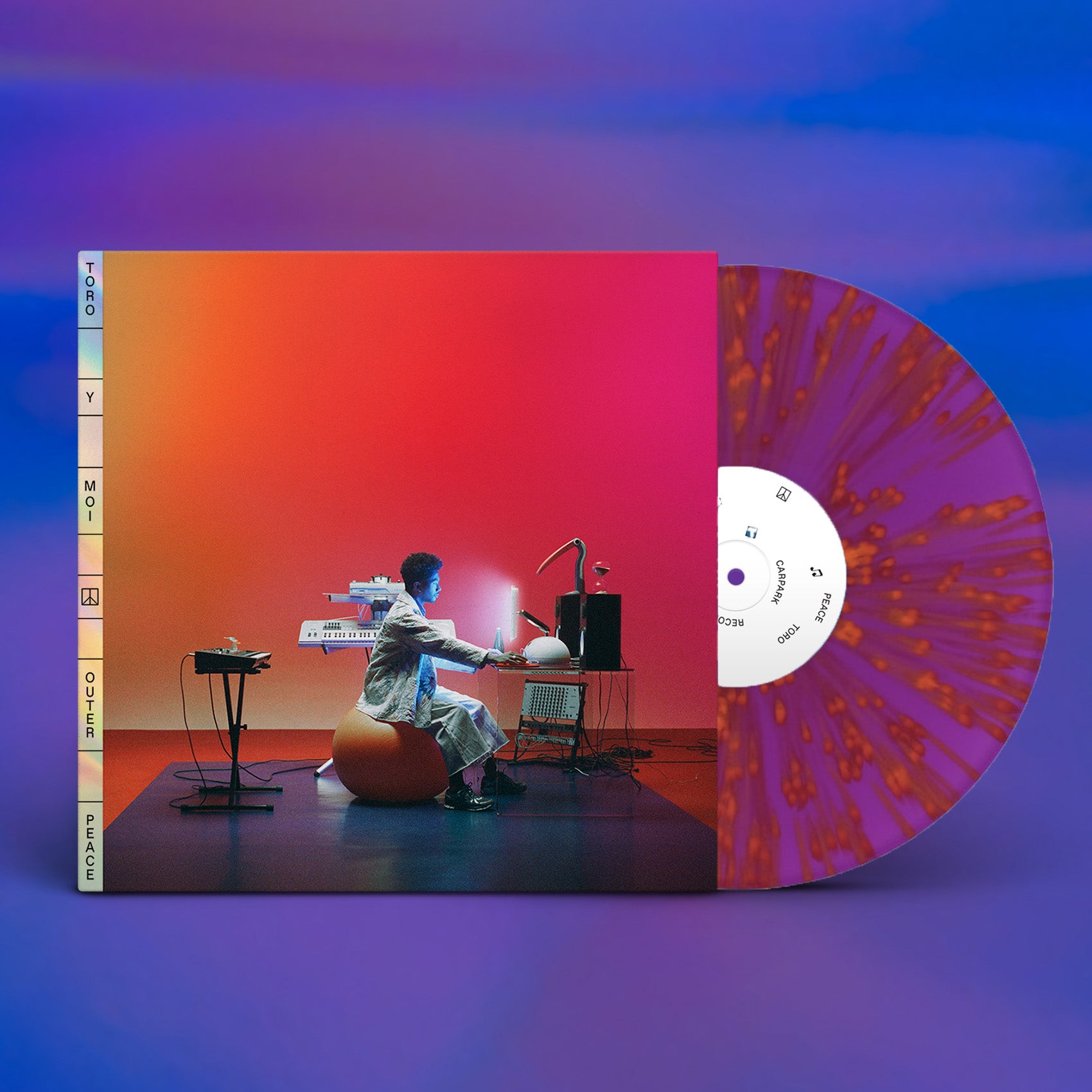 TORO Y MOI 'OUTER PEACE' LP (Translucent Purple w/Orange Splatter Viny