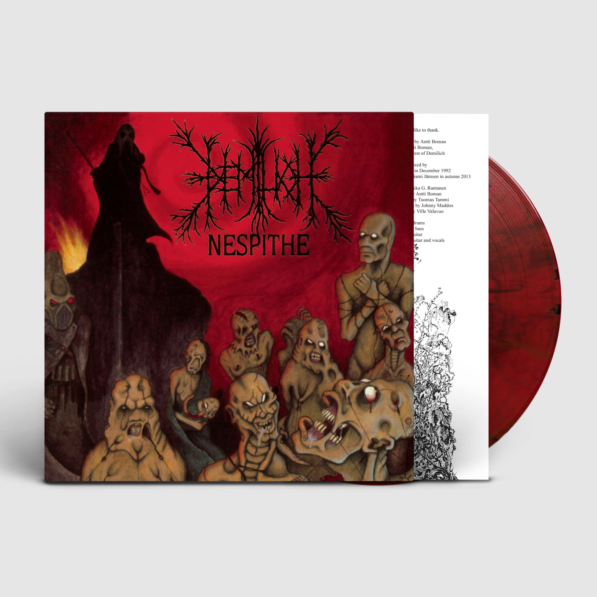 DEMILICH 'NESPITHE' LP (Limited Edition, Reissue, Transparent Red/Blac