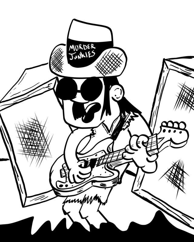 coloring pages rock and roll