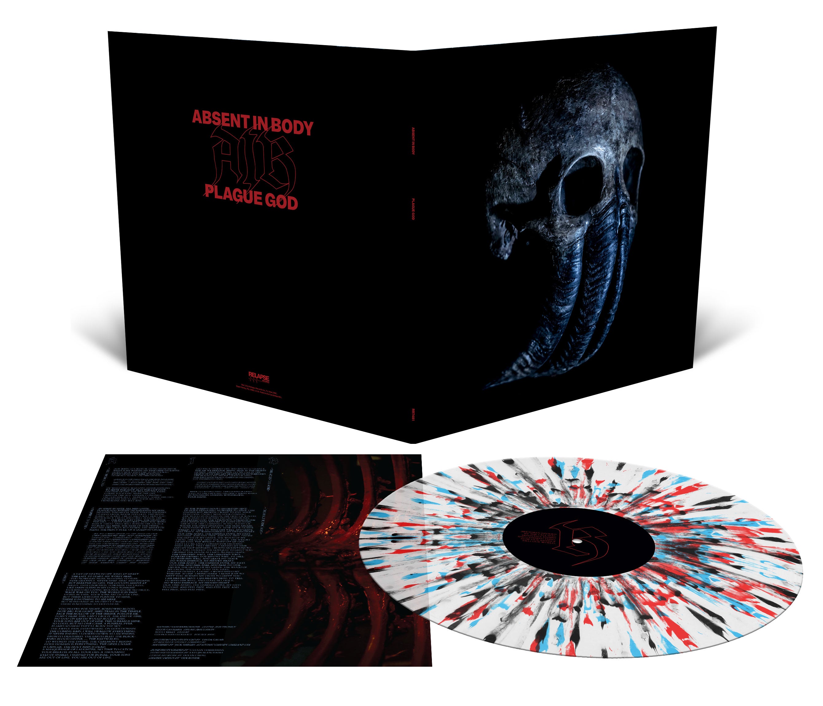 ABSENT IN BODY ‘PLAGUE GOD' LP (Limited Edition— Only 500 Made, Milky
